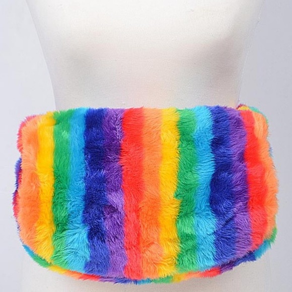 Bags | Oversize Multi Color Fanny Bag | Poshmark